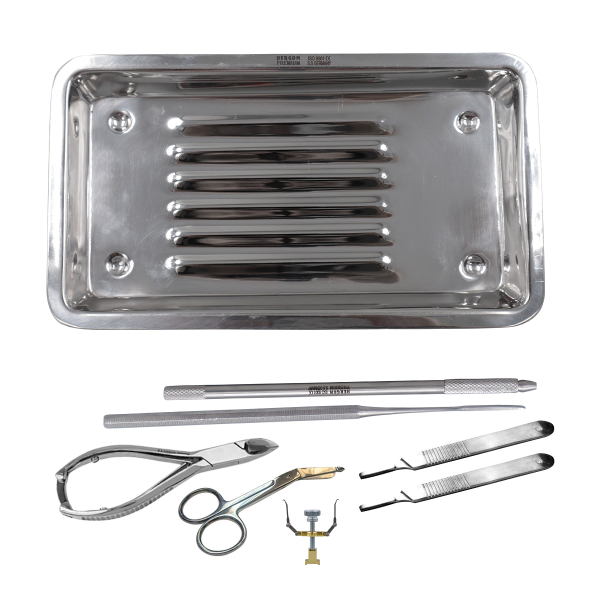 Set de Instrumental Podológico 8 Pieza Hergom Premium | Acero inoxidab – HERGOM MEDICAL