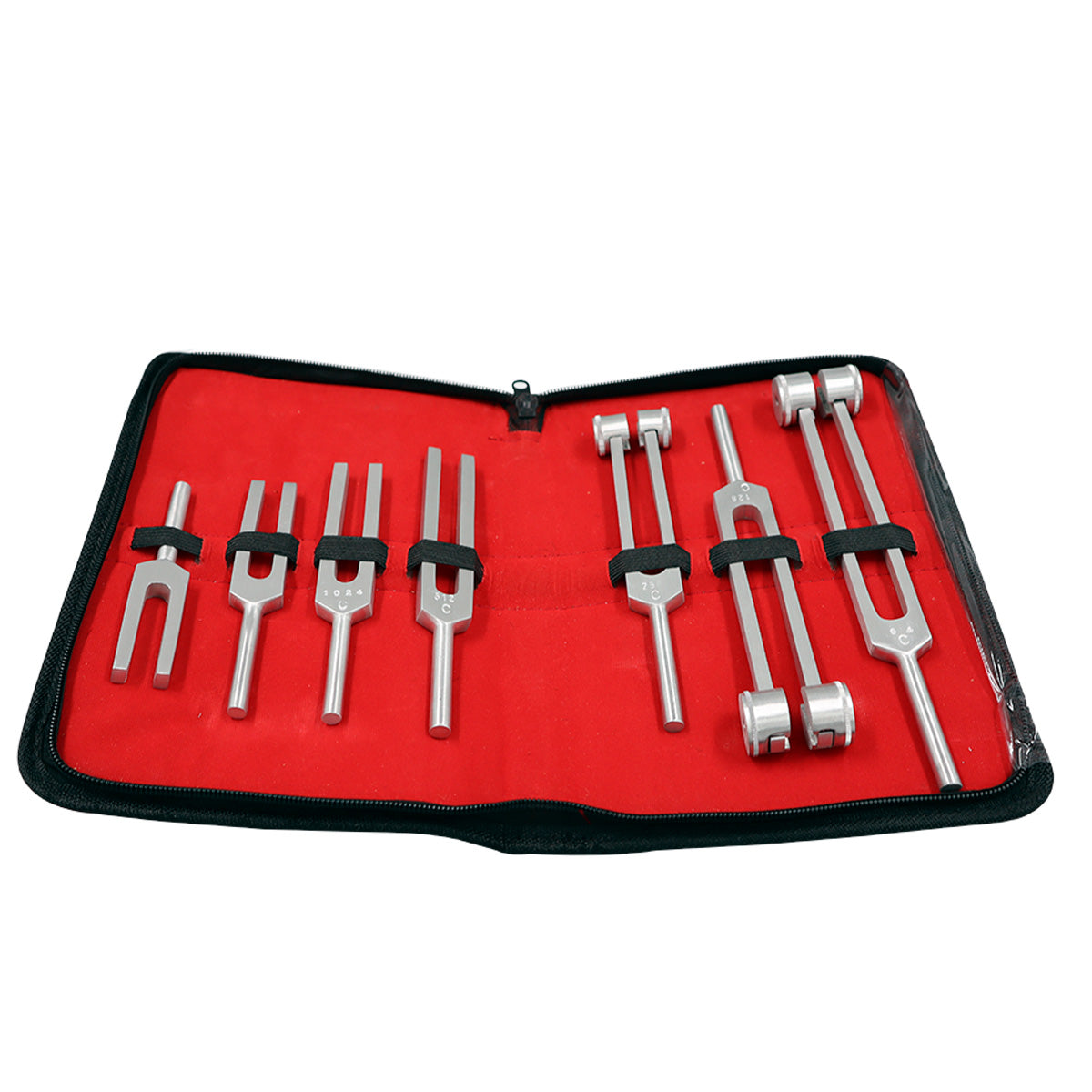 Set Completo de Diapasones Médicos con Estuche Hergom Silvery | Acero ...