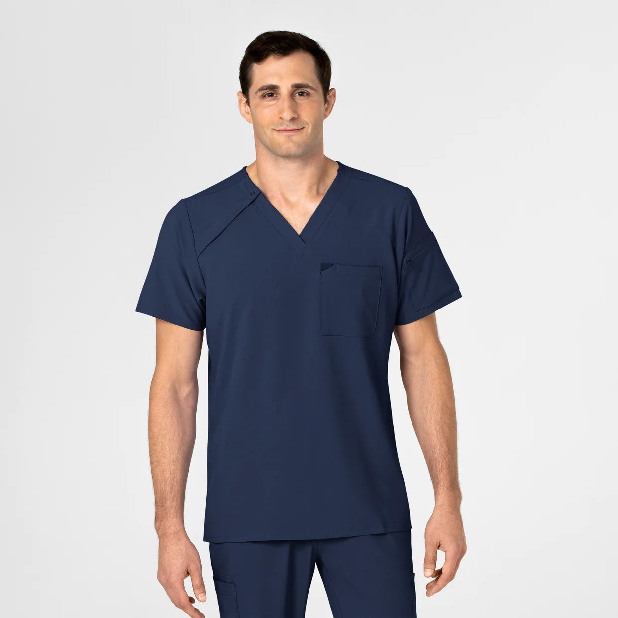 Uniforme Médico Color Azul Marino para Hombre con Tela Ligera y Transp ...