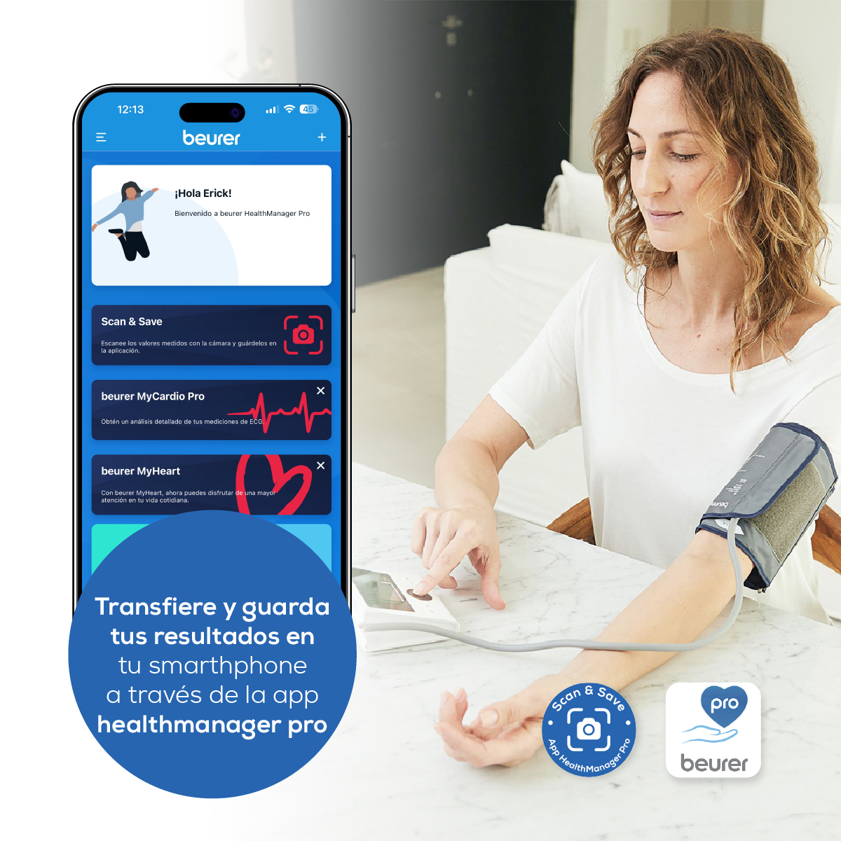 Baumanómetro digital de brazo BM28, medidor de presion arterial y puls – HERGOM MEDICAL