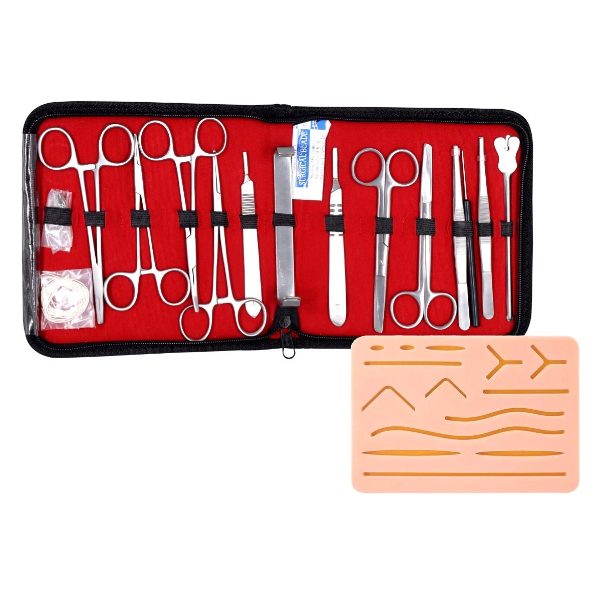 Estuche de Disección de 16 piezas + Pad de Sutura Hergom Premium | Ace ...