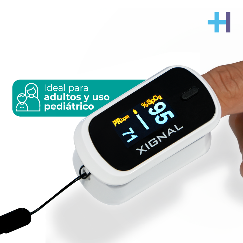 Oxímetro Portátil Xignal para Adulto y Niño | Pantalla OLED MD300C2 ...