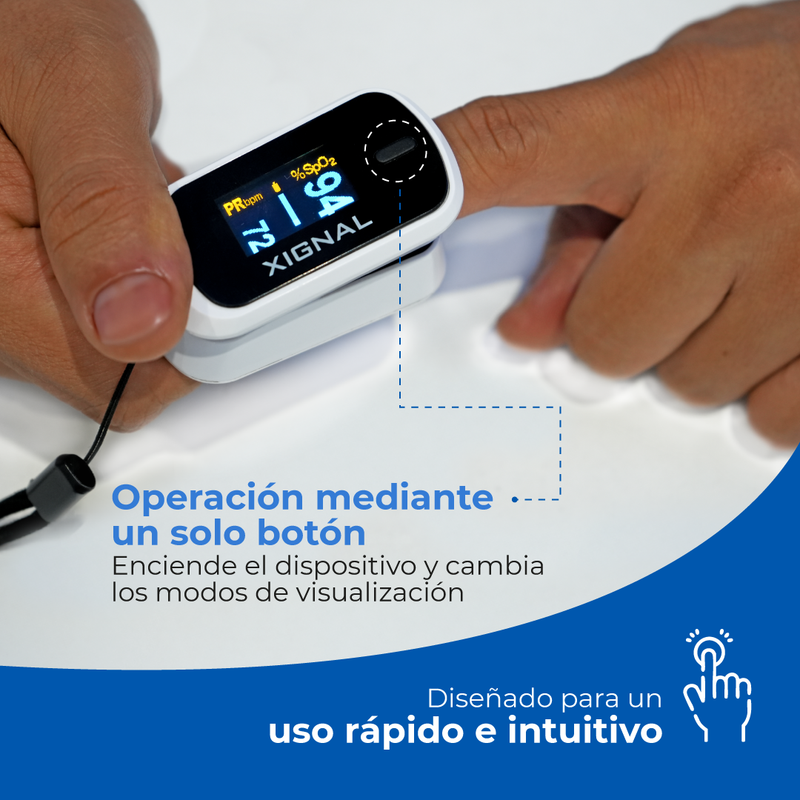 Oxímetro Portátil Xignal para Adulto y Niño | Pantalla OLED MD300C2 ...