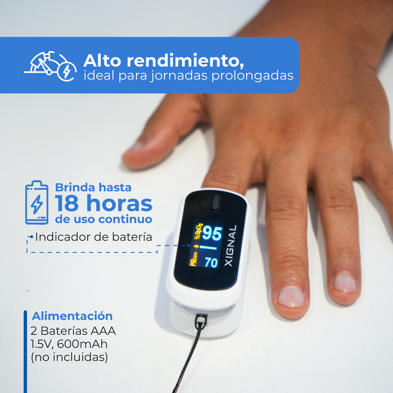 Oxímetro Portátil Xignal para Adulto y Niño | Pantalla OLED MD300C2 ...