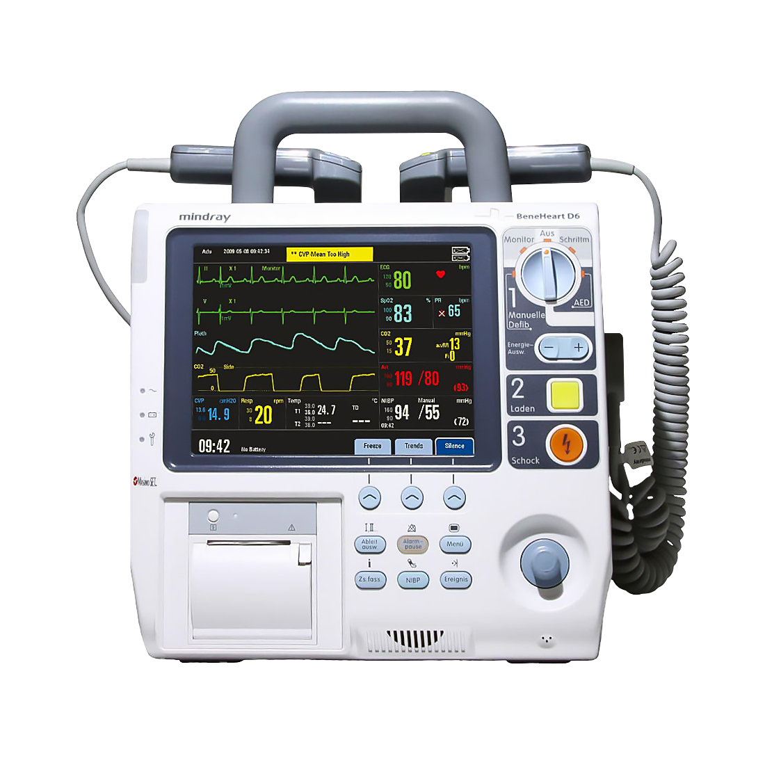 Desfibrilador Monitor Bifásico Profesional 4 en 1 Desfibrilación Manua – HERGOM MEDICAL