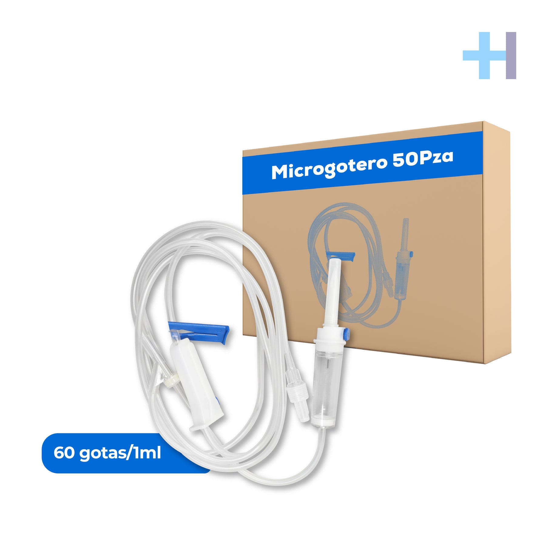 Microgotero sin aguja para Venoclisis esteril y desechable de 60 gotas ...